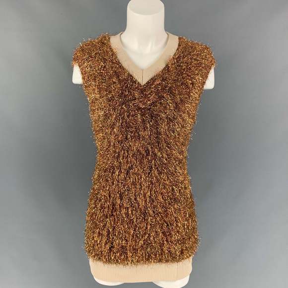 Paco Rabanne | Sweaters | Paco Rabanne Gold Polypropylene Blend ...